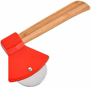 DEVZA Axe Shaped Pizza Cutter with Sharp Rotating Blade for Pizza ...