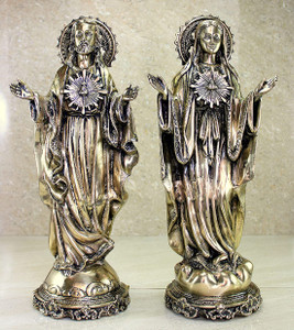 eSplanade Brass Jesus Christ and Mother Mary - 16 inches (Big Size ...