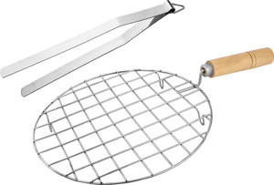KOWS with Chimta Steel Cooking Tong 11" Roti Chapati, Papad Jali ...