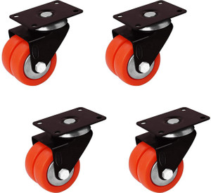 IMPEX Dubble Wheel Puff Castor 360 Degree Double Castor Wheel 2 Inch ...