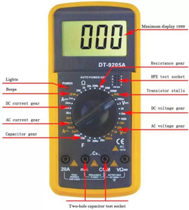 SG Flash Digital Multimeter with Probes and Battery Digital Multimeter ...