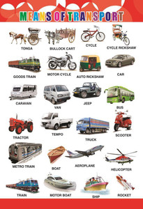 Transport wall Charts - Extremely usefull for growing kids | Laminated ...