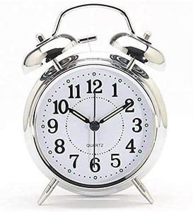 VibeX Analog Silver Clock Price in India - Buy VibeX Analog Silver ...