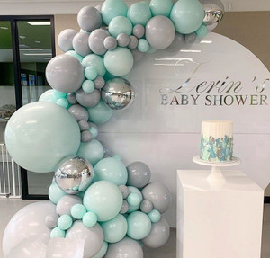 Flipkart.com | Bash N Splash Solid Pastel Green Grey Balloon Garland ...