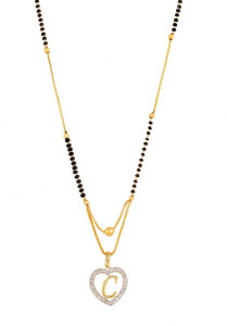 Khushi C LETTER Alloy Mangalsutra Price in India - Buy Khushi C LETTER ...