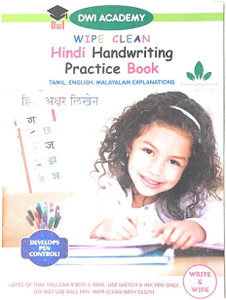 Hindi Handwriting Practice Book - Wipe And Clean Reusable Books: Buy ...