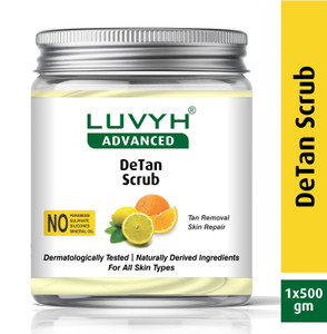 LUVYH DeTan Skin Exfoliating Face Scrub (500g) Scrub - Price in India ...