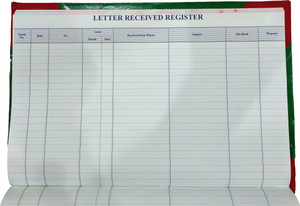 LRS Receive of Letter Record Register for Offices, Schools, Institutes ...