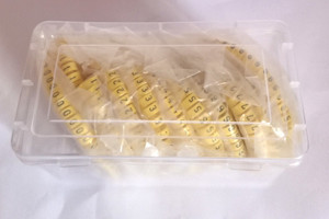 Hardware PVC Ferrules (Numbered 0 - 9 ) 6 mm Standard Cable Tie Wire ...