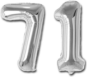 Flipkart.com | Shopperskart Solid 71 Numbers Foil-Aluminium Birthday ...