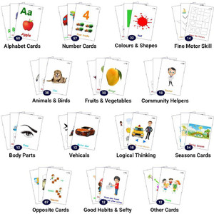 300+ Educational Flash Cards For Kids 2 To 4 Years Kids Learning Flash ...
