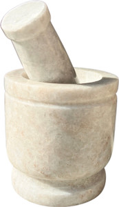 Homebia Big Imam Dasta Marble Finish Big Okhli Big Khalbatta Mortar ...