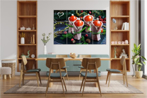 AK GRAPHICS 49 cm They look like small canapes Waterproof Kitchen ...