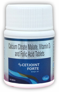 Leeford Cetjoint Forte Vitamin D3, Calcium Pack of 2 30 Tablets Each ...