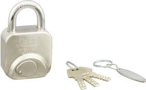 Link Hi-Tech-S67 Stainless Steel Hardened Lock 12 Pins (Silver) Padlock ...
