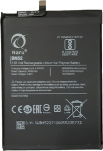 Naru Mobile Battery For Redmi Note 9 Pro BN52 Price in India - Buy Naru ...