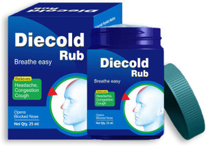 Leeford Diecold Rub For Headache and Common Cold 25ml Pack of 4 Price ...