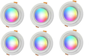 MVL 9W 7-in-1 Roun LED Conceal Panel Down Light Colour Changing Light ...