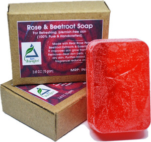 Sara's Dharayitri Rose & Beetroot, detan & Fairness Soap (Pack of 4 ...