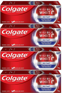 Colgate Visible White Instant Toothpaste, 100gm (Pack of 4) Toothpaste ...