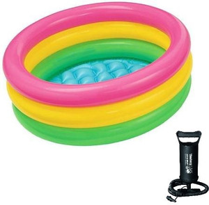ECOM BHARAT mnb-12 Inflatable Swimming Pool, Inflatable Toy Pump Price ...