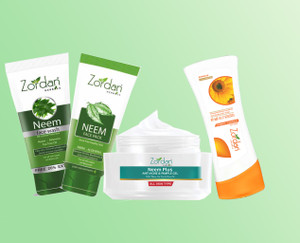ZORDAN PIMPLE TREATMENT + NEEM FACE PACK + NEEM FACEWASH + SUNSCREEN ...