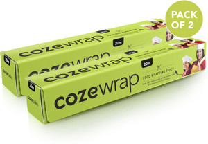 COZE Food Wrapping Paper Roll (length 20 metres) | Pack of 2 Rolls ...