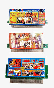 PTCMart 8 bit games cassettes like 3000 in 1, street fighter, 7 in 1 ...