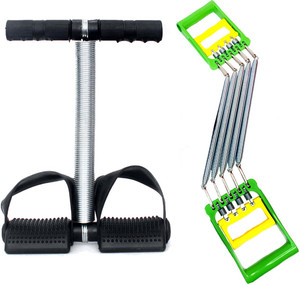 RIO PORT steel chest Expander & Tummy Trimmer single spring Gym ...