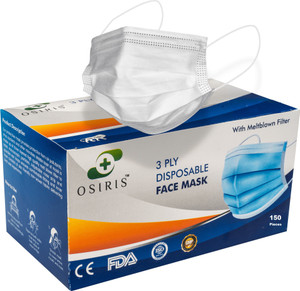 osiris Surgical Certified 3Plymask Disposable Pharmaceutical Face Mask ...