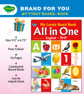 My First Learning Library: All In One Board Book English-Hindi By Sawan ...