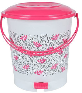 T TOPLINE New Modern Lightweight Pedal Dustbin flower design for Home ...