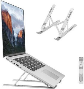 POKRYT Foldable Height Adjustable Laptop Stand Eye-Level Ergonomic ...