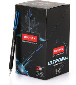 UNOMAX Ultron 2X(Pen jar- 35pc Blue, 12pc Black, 3pc Red) Ball Pen ...