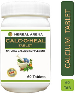 Herbal Arena CALC-O-HEAL Ayurvedic and Natural Calcium Tablet For Men ...