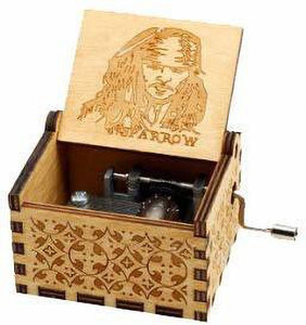 Gifters garden Giftersgarden Wooden Captain Jack Music Box,Hand Crank ...
