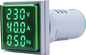 electrolight GREEN AC 60-500V 0-100A 20-75Hz LED Digital AC Voltmeter ...