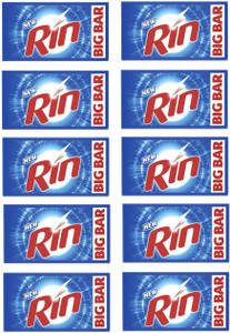 Rin Bar ( Pack Of 10 )250 Gm Soap Detergent Bar Price in India - Buy ...