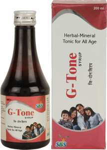 SBS Herbal G-Tone Syrup - for Energy and Overall Health with added ...