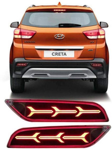 CARMART CRETA 2018 Rear Bumper Matrix DRL Reflector Back Light 2018 ...