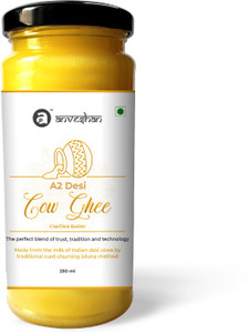 Anveshan A2 Cow Ghee 250 mL | Glass Jar | Bilona Method | Curd-Churned ...