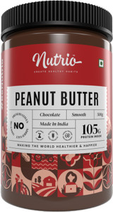 Nutrio Chocolate Peanut Butter,500gm,Chocolaty (pre-workout supplement ...