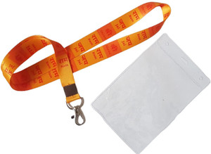 Tagways Jai Shri Ram Lanyard ID Card Holder Satin Fabric Lanyard with ...