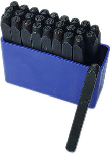 Luxuro Letter Punch Set 1/4 Inches-6.3mm-Black Finish|27 Stamps ...