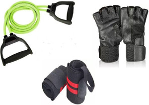 EMMKITZ Double Resistance Band | 6 Body Parts of Muscles with gym ...