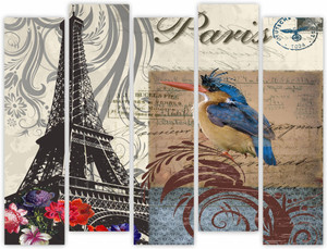 DECOR Production Multiple Frames Split Art Texture MDF Wall Paintings ...