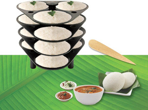 UCOOK Non-Stick Aluminium 4 Plates/12 Mini Idlis (for 5 Litre Pressure ...