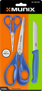 Flipkart.com | munix SL-1183 Combo Pack with 2 scissor & 1 Knife_Blue ...