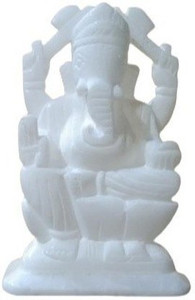 Maa bhagwati traders Ganesh White Indian Marble Stone Pooja Puja Ganesh ...