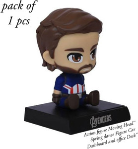 AMACO Captain America Avenger Spring Head Moving HEad Bobblehead Spring ...